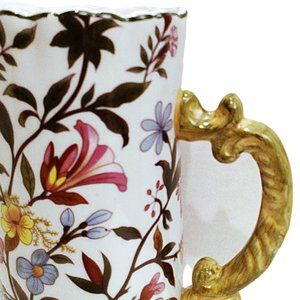 Accents | Decorative Floral Hand Painted Textured Pitcher | Poshmark